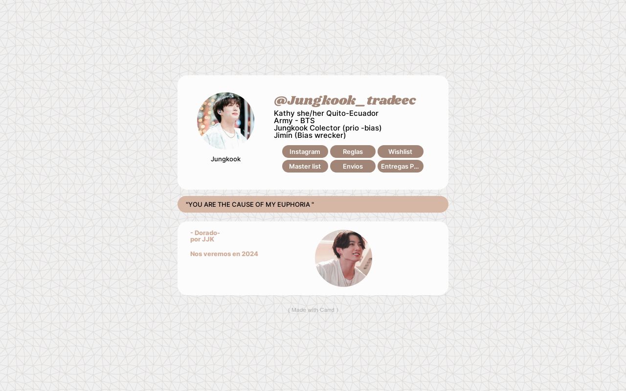 Jungkook Carrd